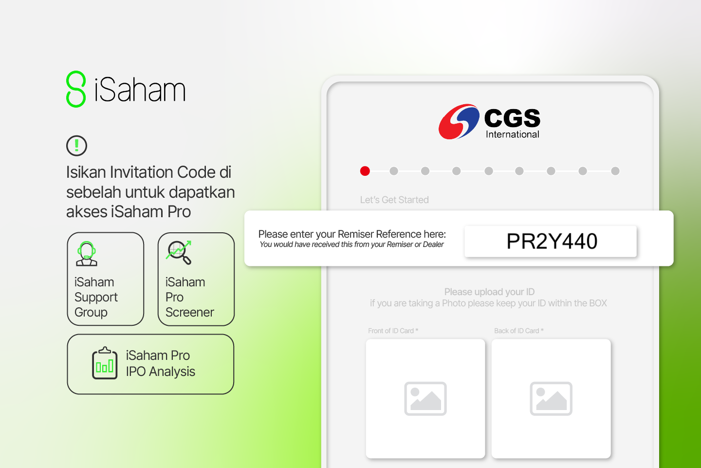 Cara-cara Mendaftar Akaun CGSI iCash